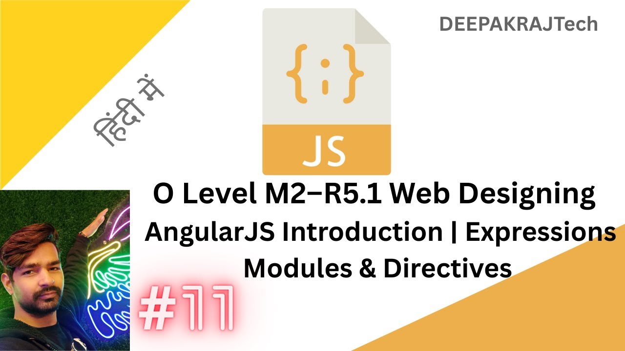 O Level M2–R5.1 Web Designing | AngularJS Introduction | Expressions ...