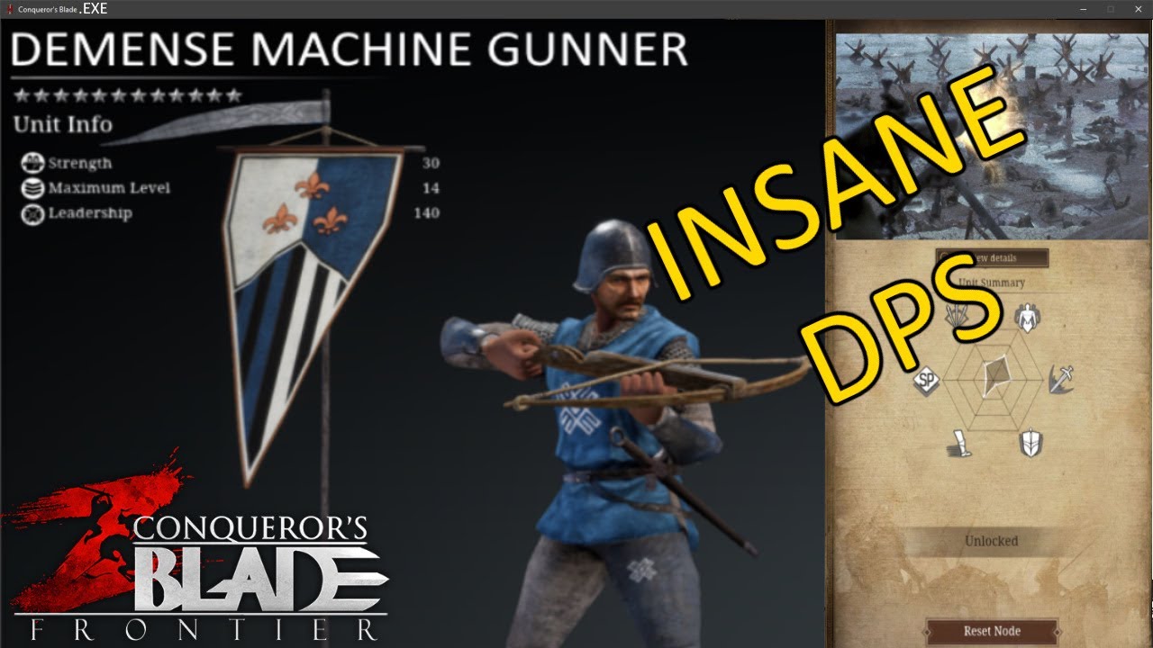 战意》Conqueror's Blade] IT'S A MACHINE GUN! MACHINE GUN!! Chevaliers ...