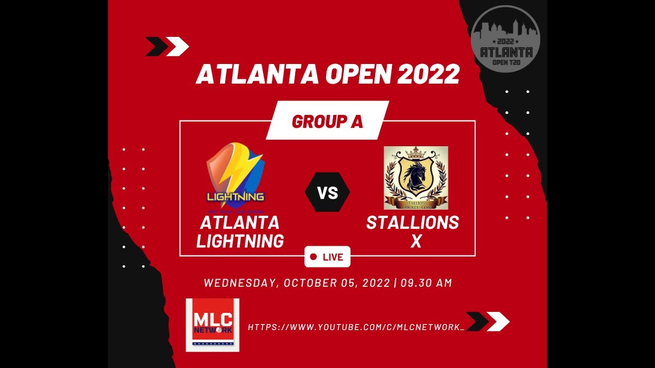 ATL Open 2022 - Group A - Atlanta Lightning vs. Stallions X - YouTube