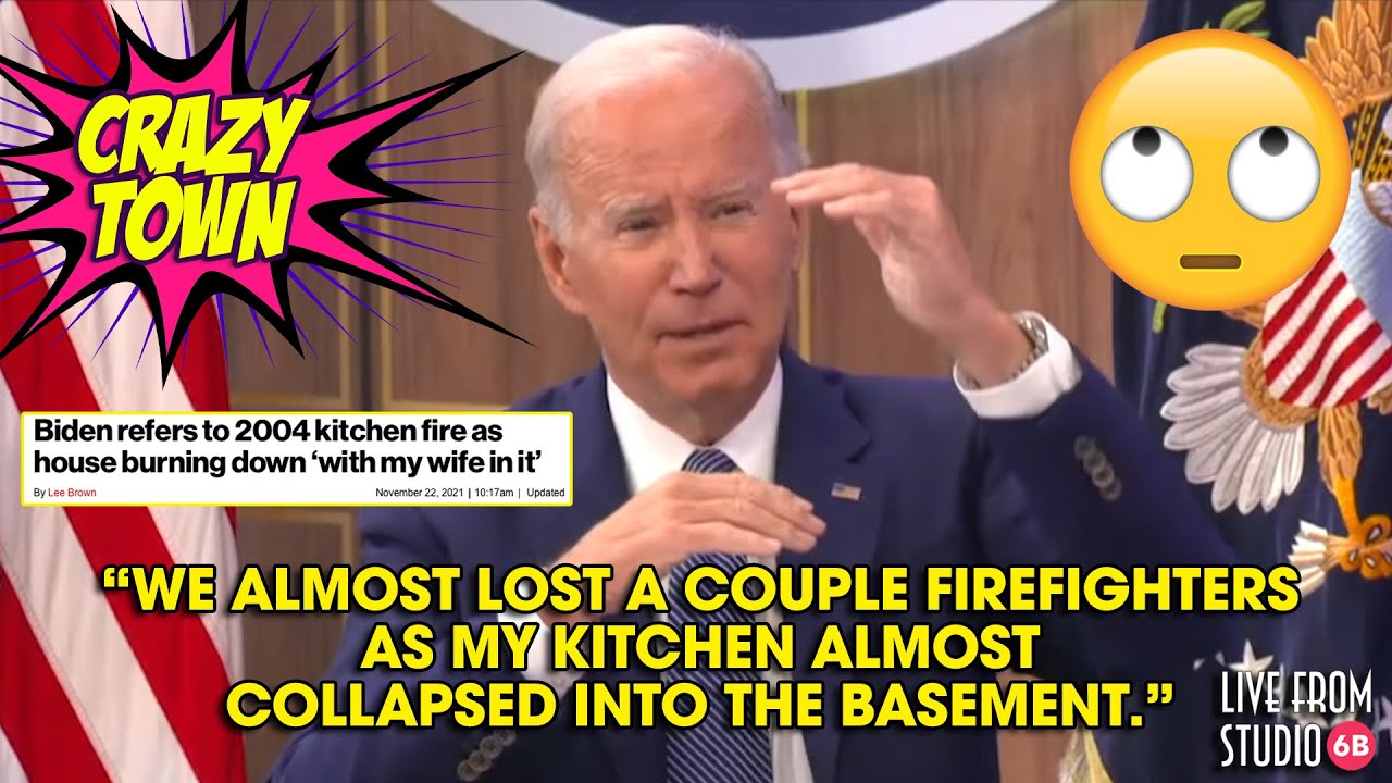 Joe Biden Blows Kitchen Fire Out of Proportion (Crazy Town) - YouTube