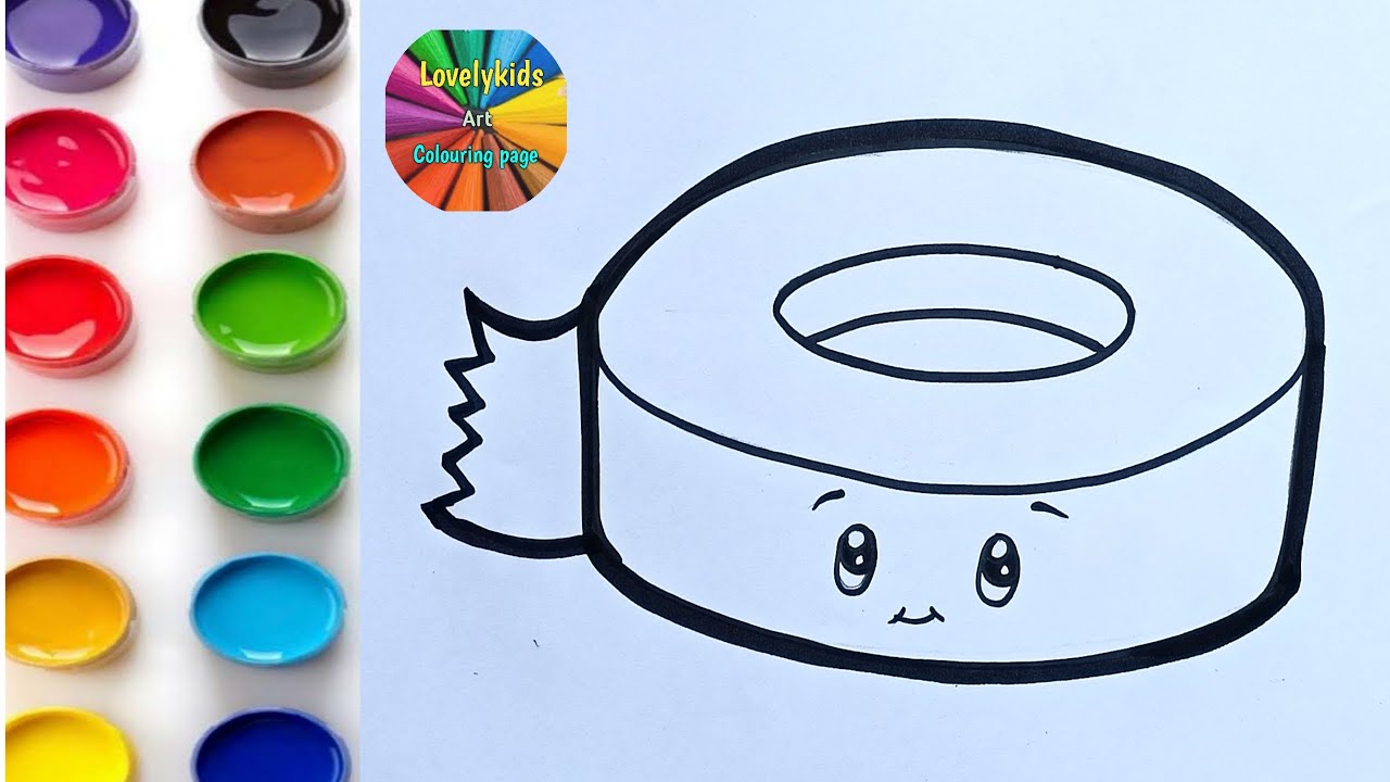 how to draw Nano Tape #colouringforkids#videoforkids#simpledrawing# ...