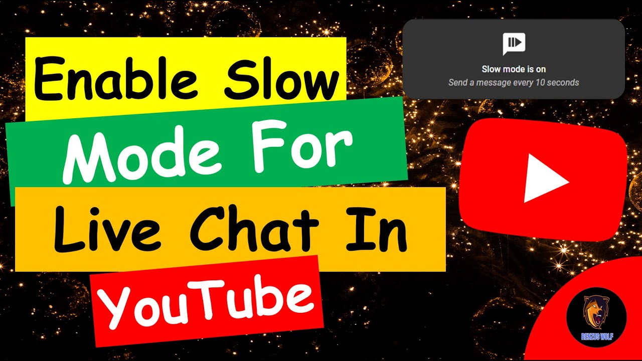 How To Enable Slow Mode For Live Chat In YouTube | How To Enable Slow ...