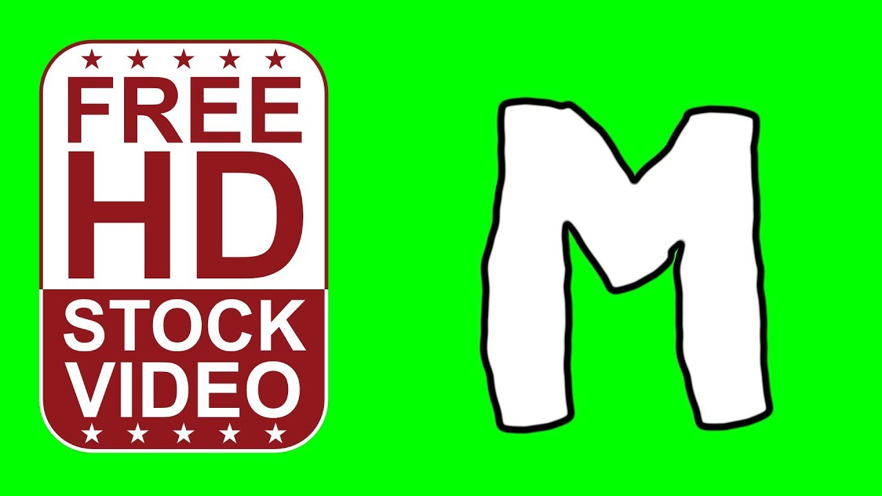 Free Stock Videos – animated letter M cartoon style letter M seamless ...