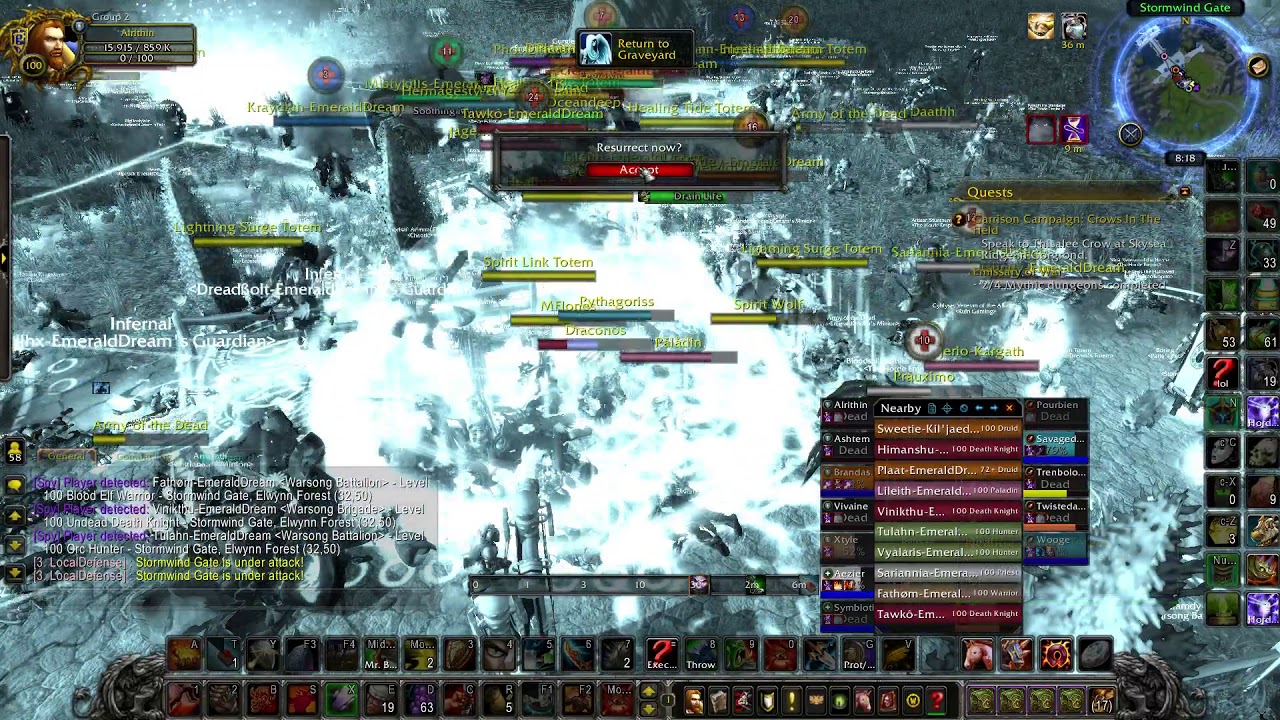 WoW Epic PvP Ruin & Malseph VS Warsong Battalion & Horde Empire at ...