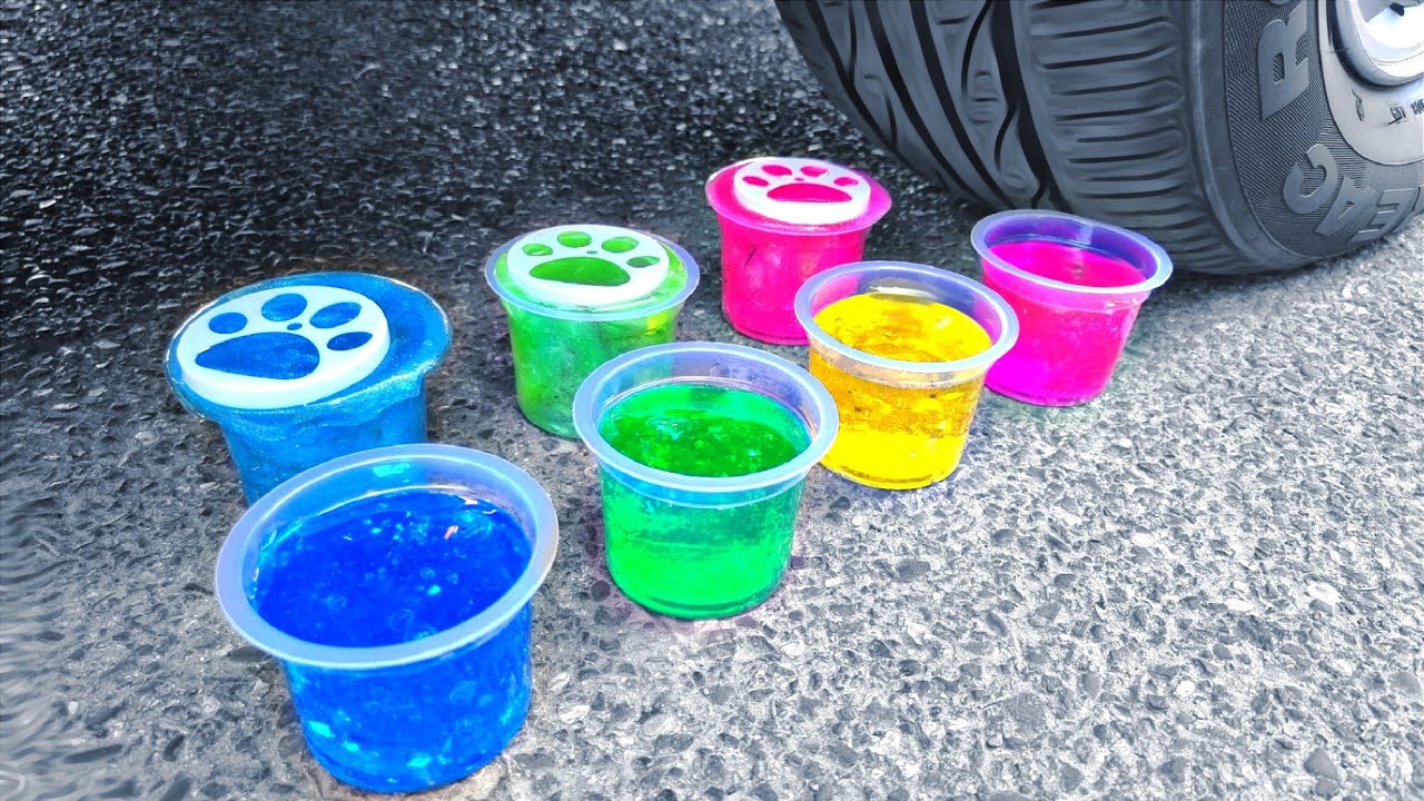 Running Over Stuff With a Car | Car vs Slime, Ice Cream, Watermelon ...