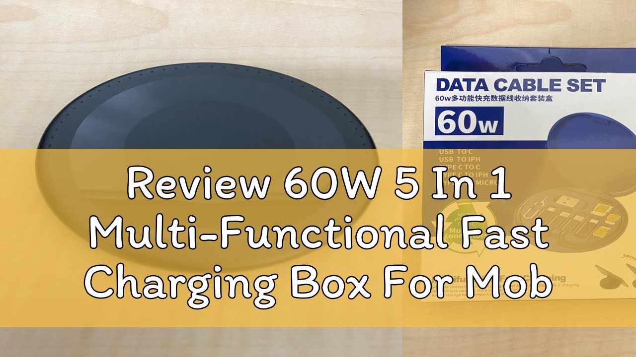 Review 60W 5 In 1 Multi-Functional Fast Charging Box For Mobile Phones ...