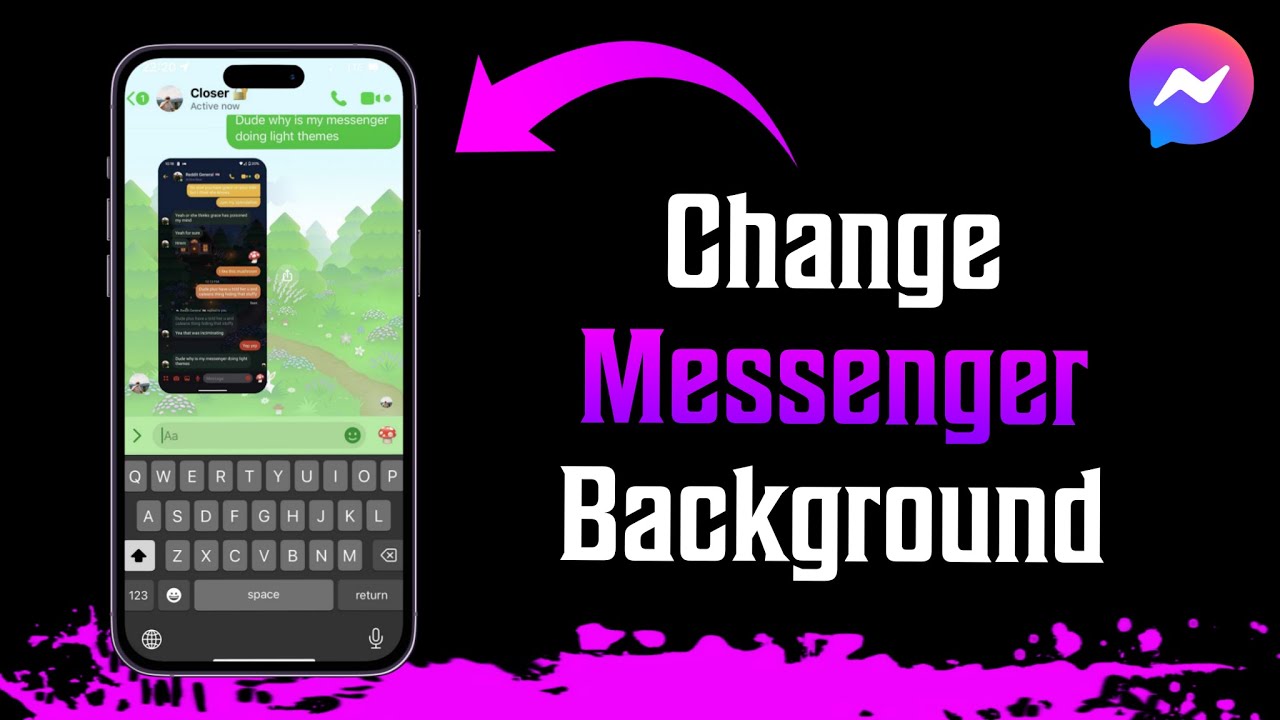 How To Change Messenger Background - YouTube