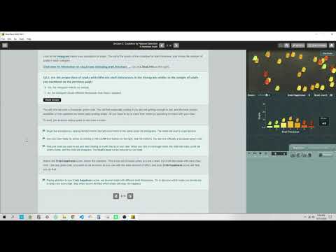 BIOL 181L | Week 7 - SimUText Lab | Darwinian Snails - YouTube