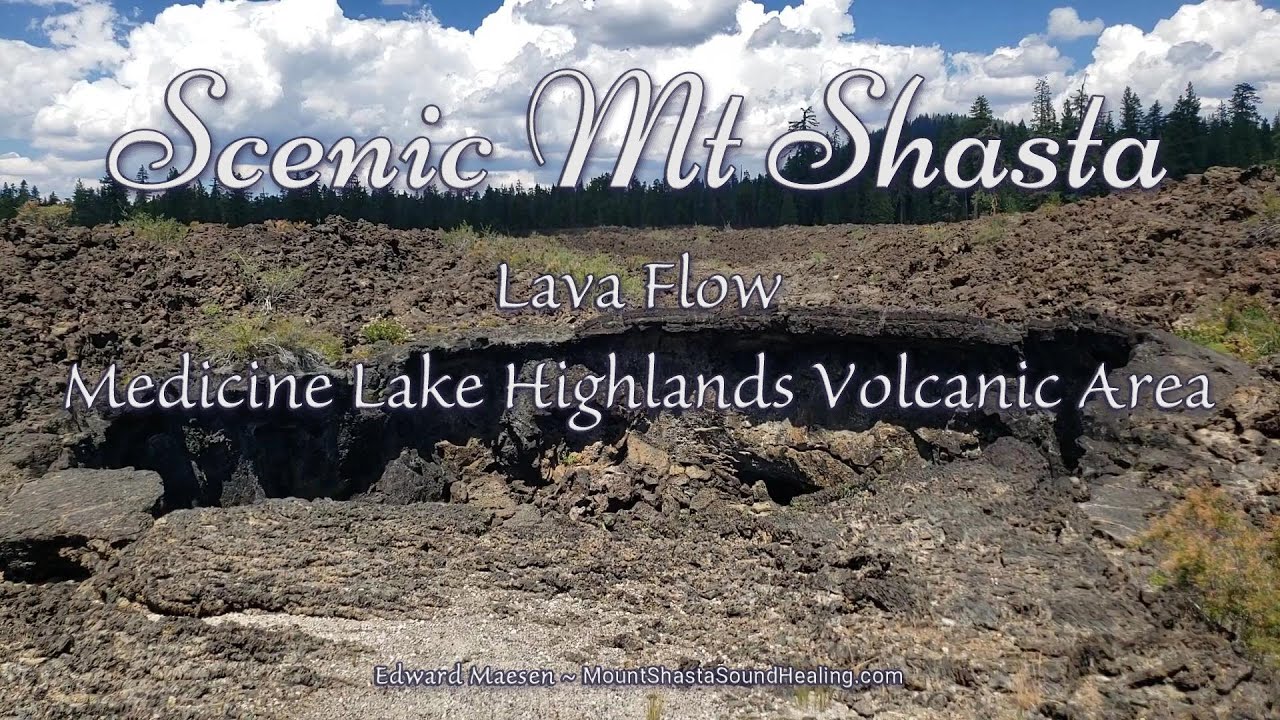 Hole and shallow cavity in Lava flow - Medicine Lake Highlands Volcanic ...