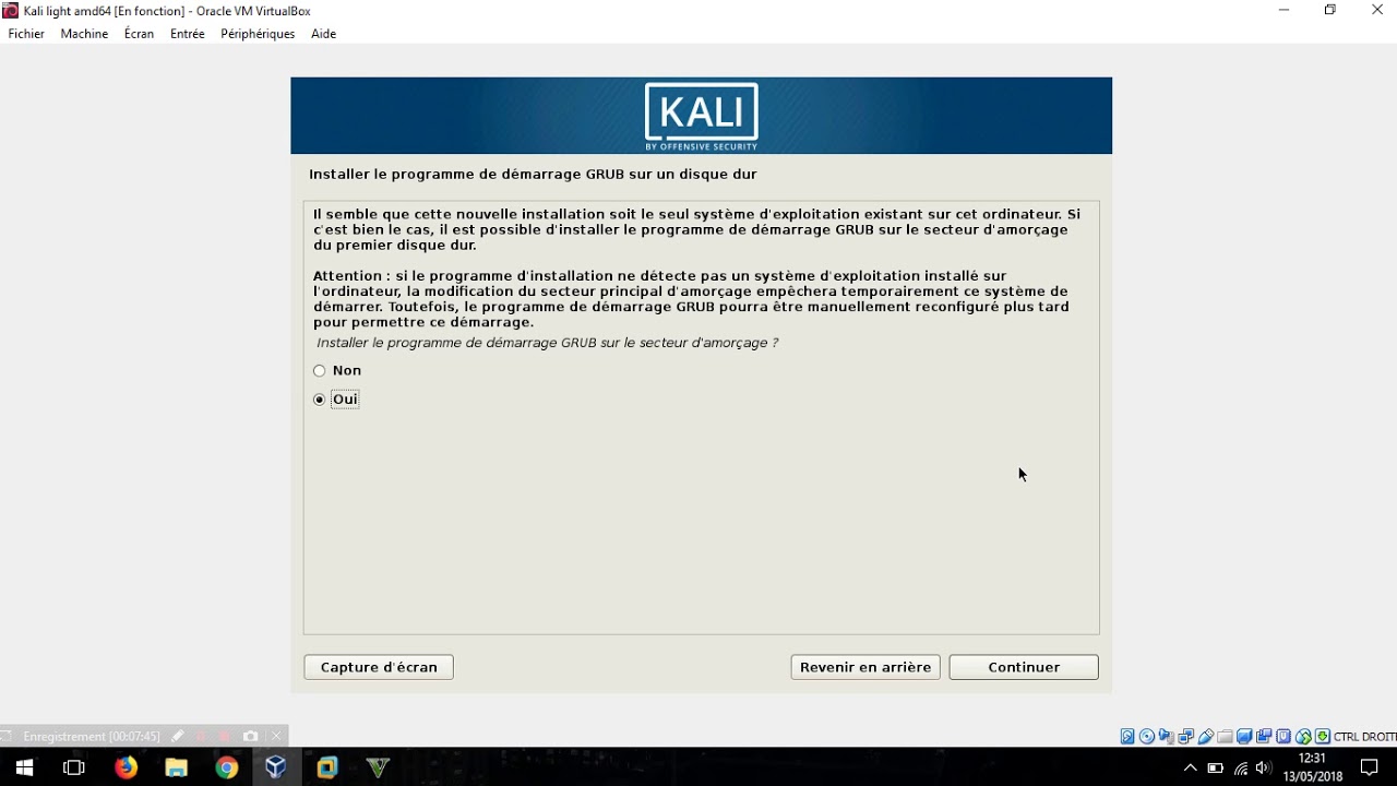 Install kali linux light 2018 2 amd64 - YouTube