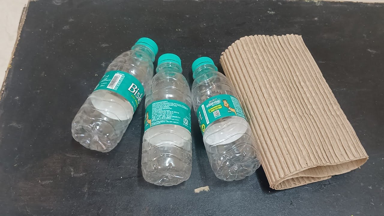 plastic bottles stand diy #diy - YouTube