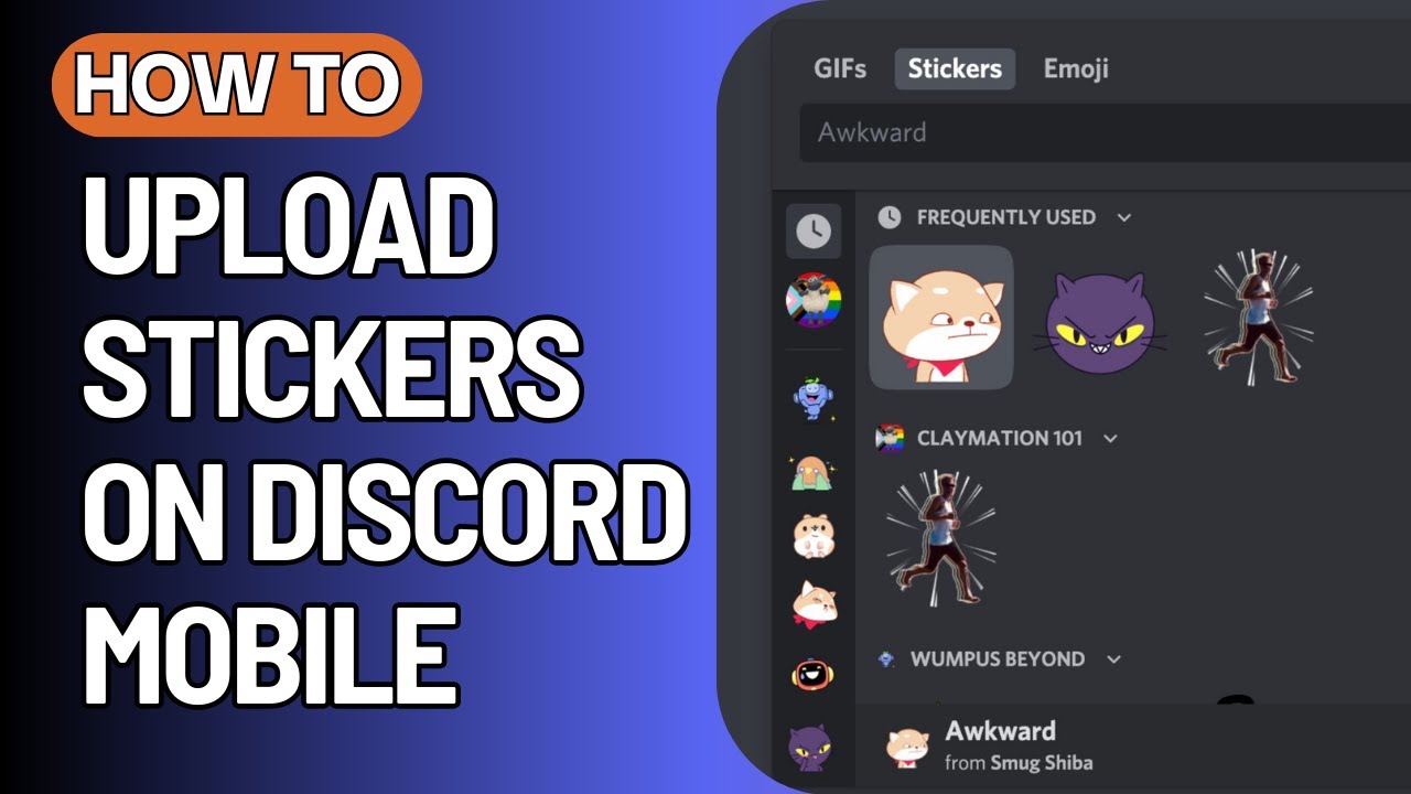 How to Upload Stickers on Discord 2024 - YouTube
