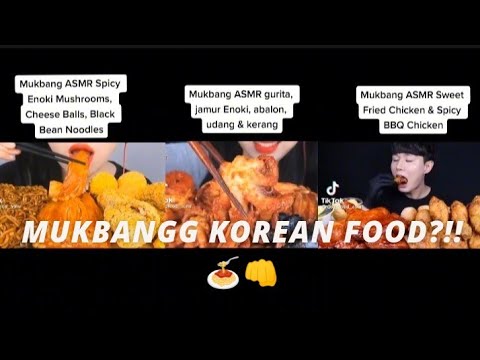 MUKBANGG KOREAN FOOD?!! | TIKTOK MUKBANGG MAKANAN KOREAAAA🍝😱