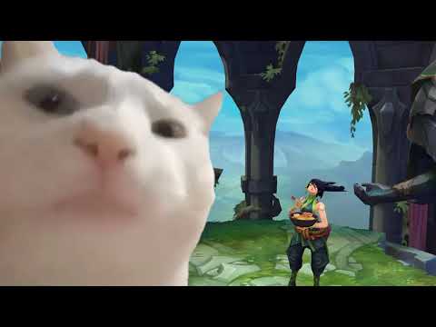 10 hours of Akali eating noodles with cat vibing |10 hours version ...