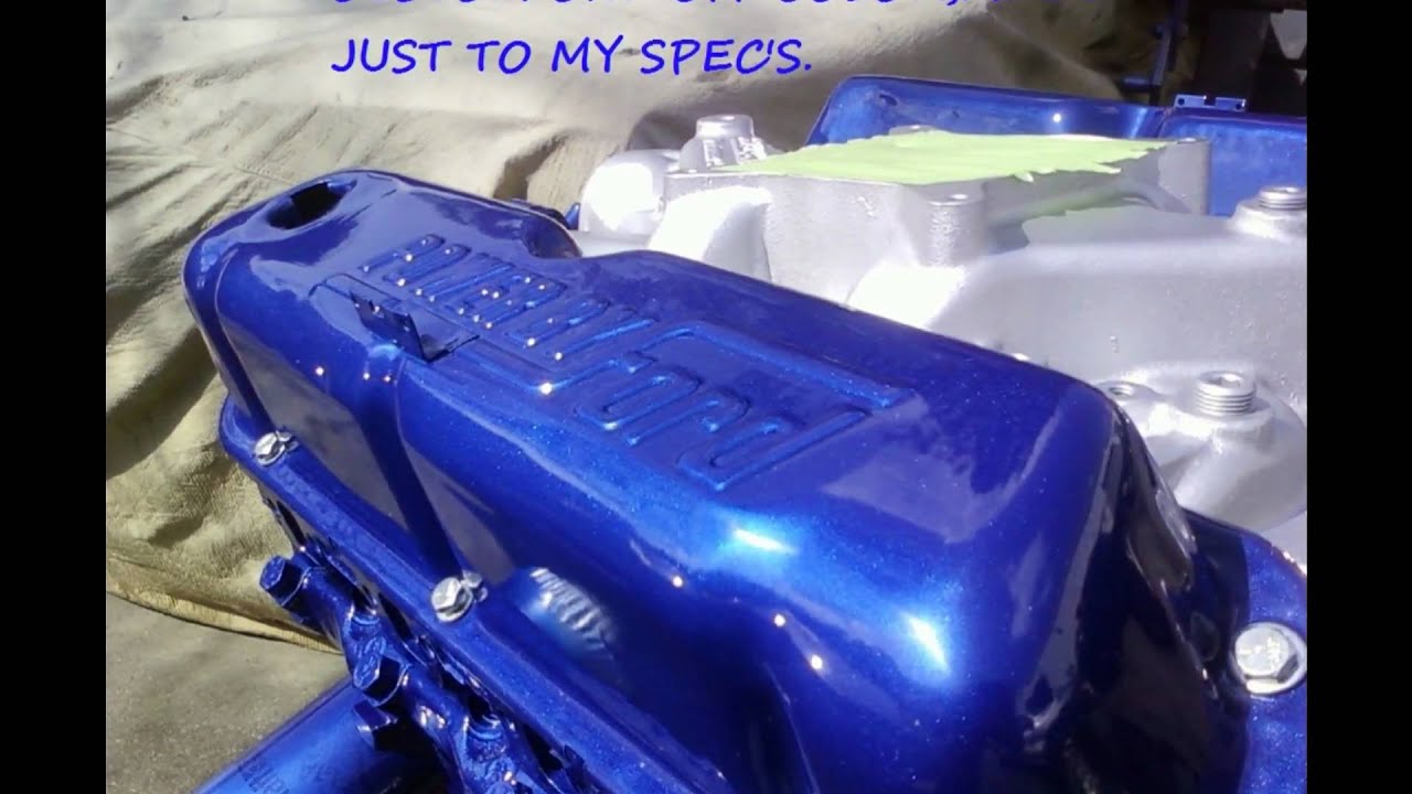 Classic Car Restoration PreView MY ENGINE FRESH OUT THE PAINT SHOP ...