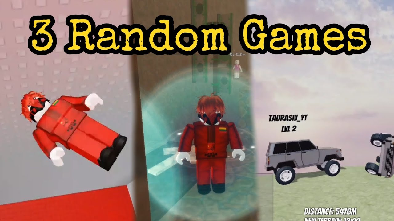 3 Random Games on Roblox - YouTube