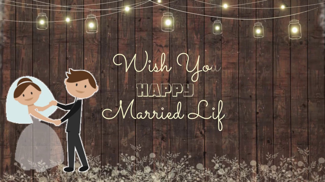 Happy Married Life Wishes Whatsapp Status | Weddings And Marriage ...