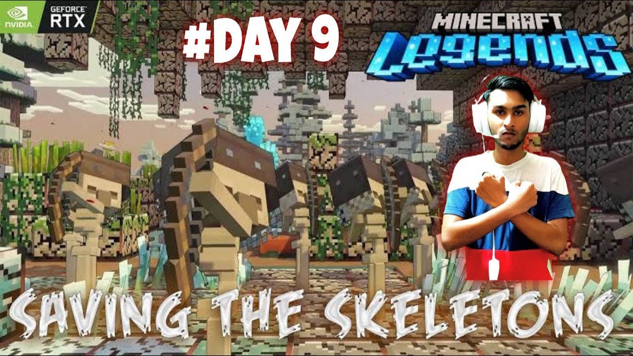 minecraft legends day9 Save The Skeleton army #day9 #minecraftlegend # ...