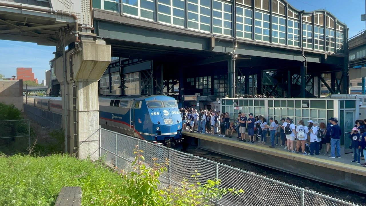 Railfanning At Yankee Stadium, Subways And Metro North! - YouTube