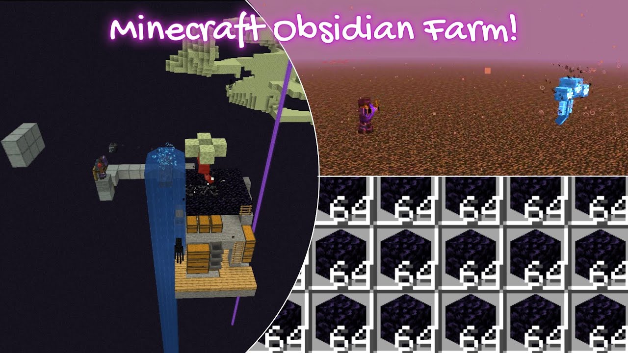 I Built An Obsidian Farm In Minecraft - YouTube