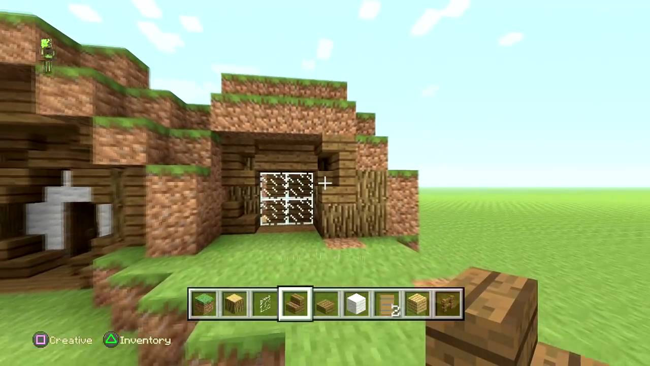 Minecraft: How to make a Hobbit Hole Tutorial | Hobbit House | Small ...