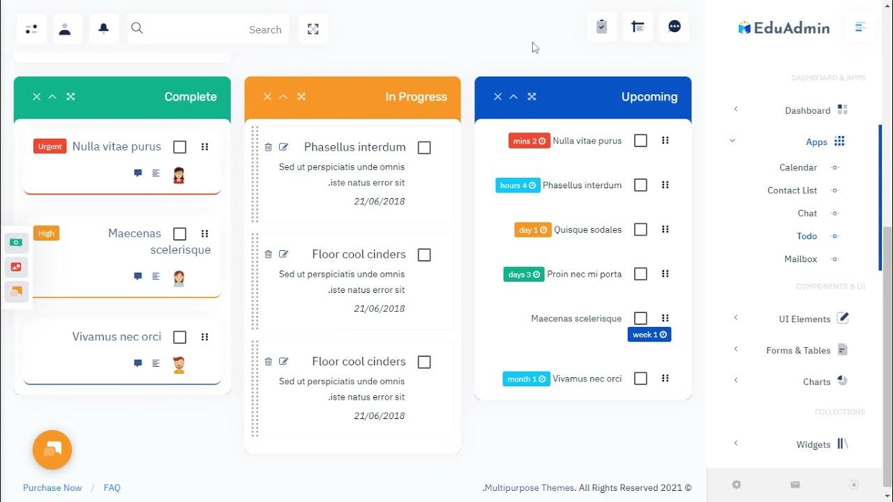 LMS Dashboard Bootstrap 5 Admin Template with RTL Light Theme - YouTube