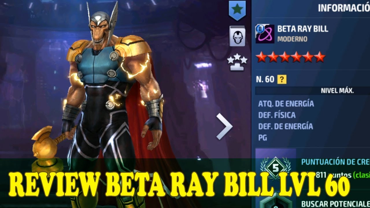 [MARVEL Future Fight] Beta Ray Bill marvel Review 6 Estrellas CTP Ira ...