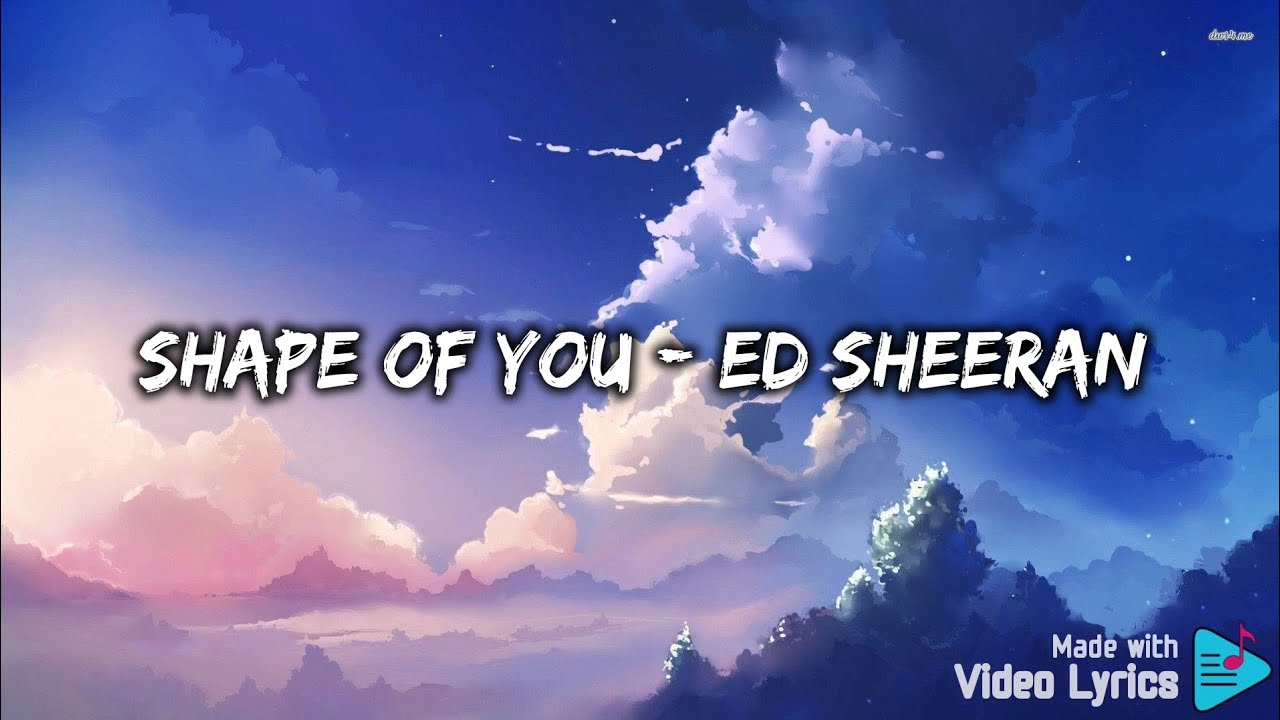 Shape of you - Ed Sheeran lyrical video | Lyrical Beats - YouTube
