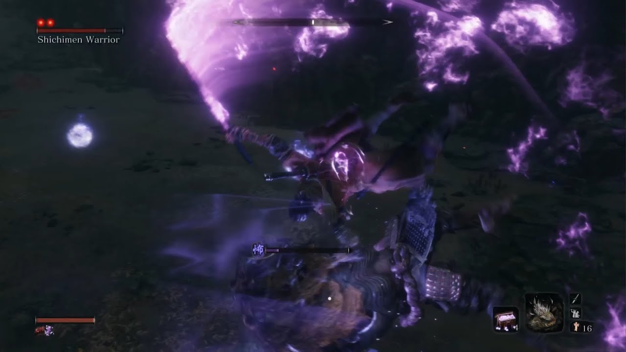 SEKIRO LEVEL 1 ATTACK POWER AND VITALITY: SEKIRO VS 036 SHICHIMEN ...