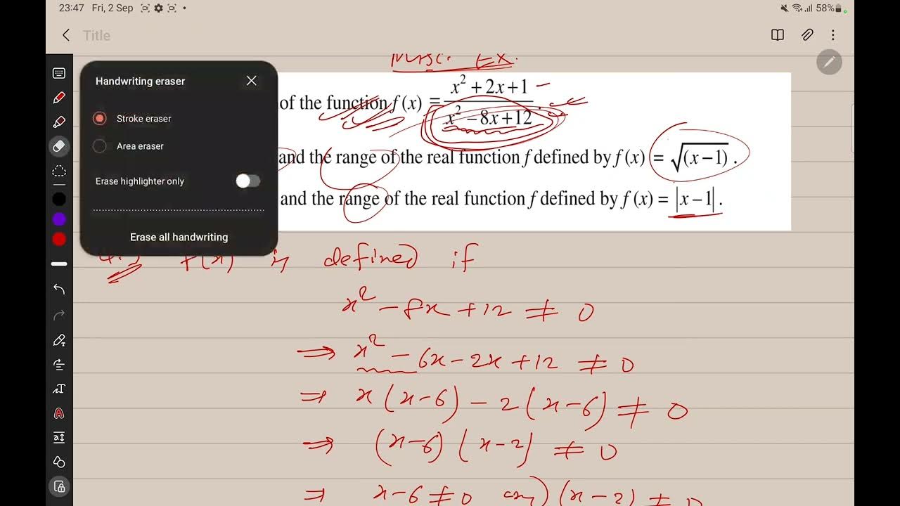 class 11th: Maths: Relation and Function: Video 18 ( Q3, Q4 and Q5 of Misc. Ex ) - YouTube