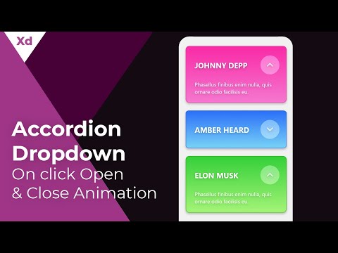 Complex Accordion / Dropdown Animation | Tap to Open and Tap to Close ...