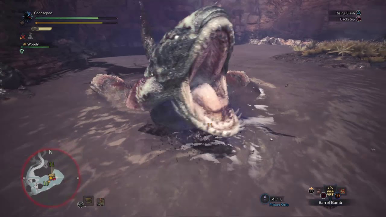 Monster Hunter World Beta: Sword And Shield - Jyuratodos/Barroth - YouTube