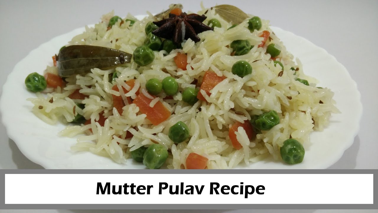 Mutter Pulav Recipe in Hindi by Cooking with Smita - Matar Pulao - YouTube