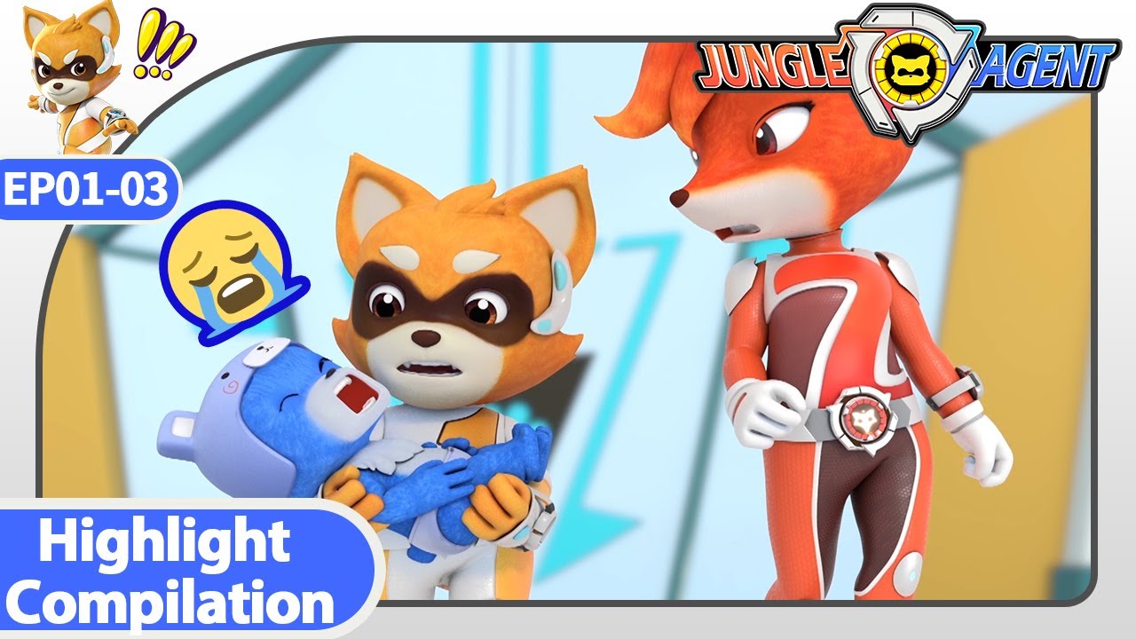 【JungleAgent Highlight】EP01-03 Compilation | Kartun Anak | Kids | Agent ...