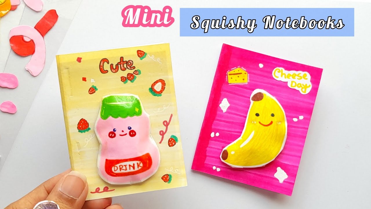 How to make mini squishy notebooks at home | DIY Mini Journal Diary ...