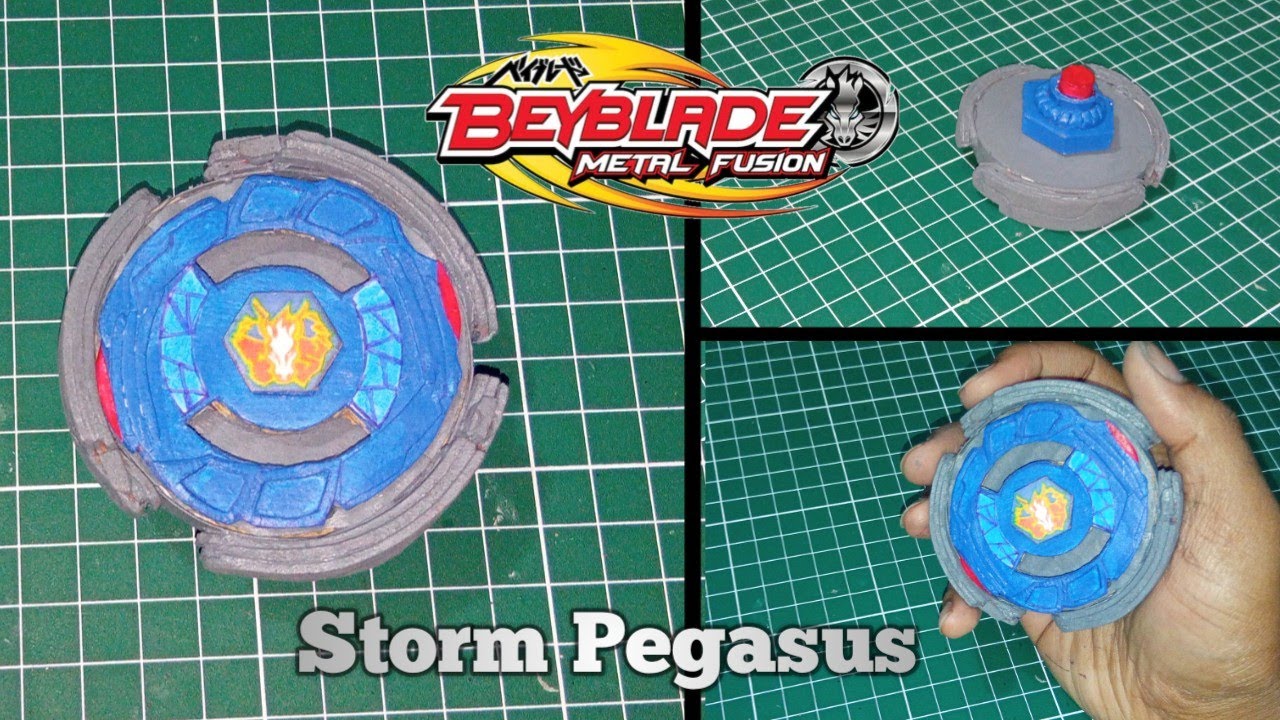 How To Make Storm Pegasus Out Of Cardboard || Beyblade Metal Fusion ...