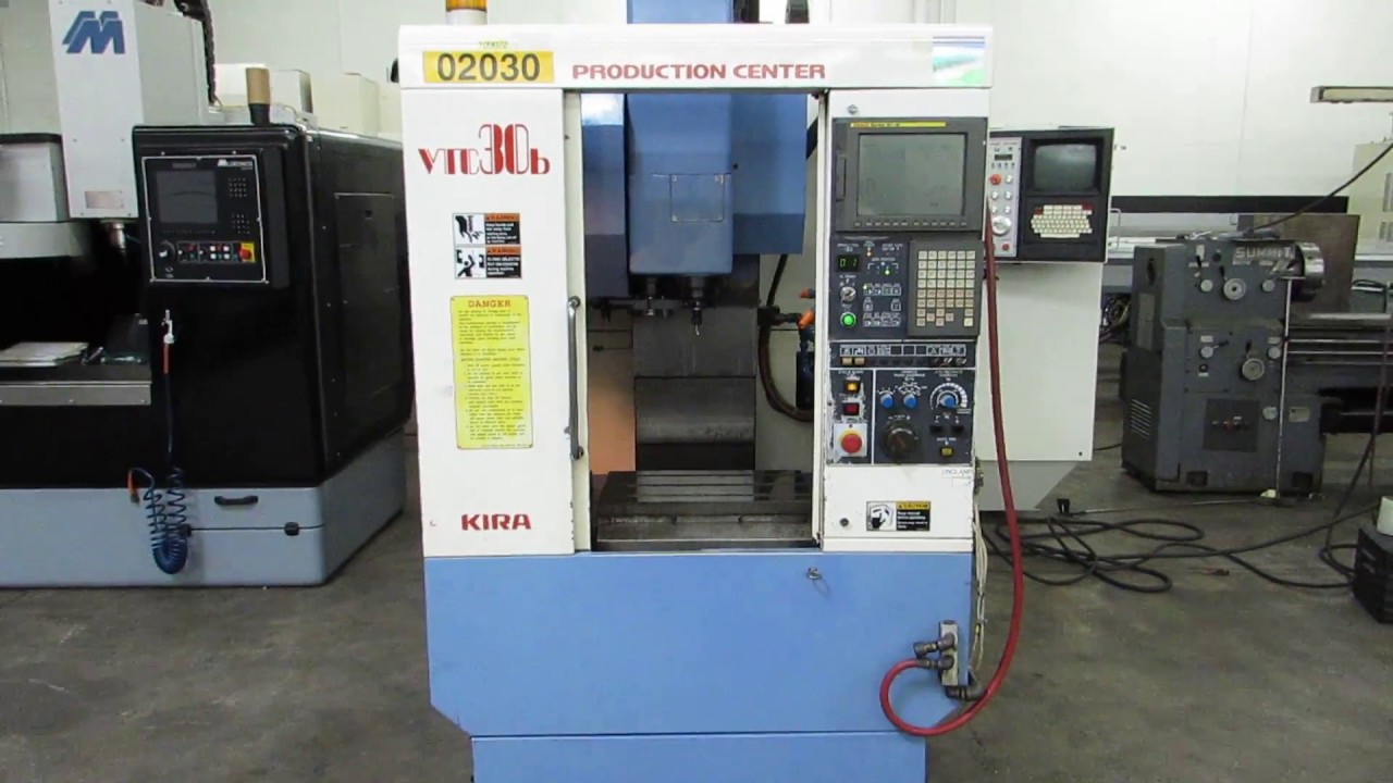 Kira VTC30B CNC Vertical Machining Center - YouTube
