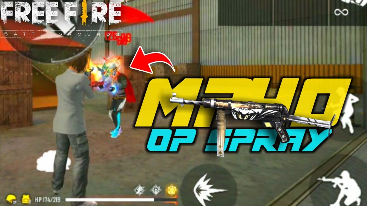 MP40 OP SPRAY LONE WOLF GAMEPLAY || FREEFIRE - YouTube