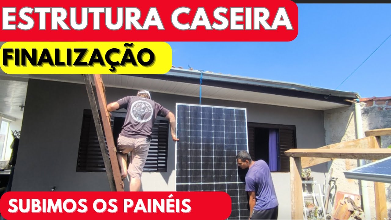 Como Fazer Estrutura para Painel Solar Caseiro com Metalon (Passo a ...