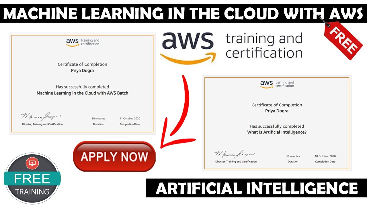 AMAZON AWS Free Machine Learning and Artificial Intelligence Course ...