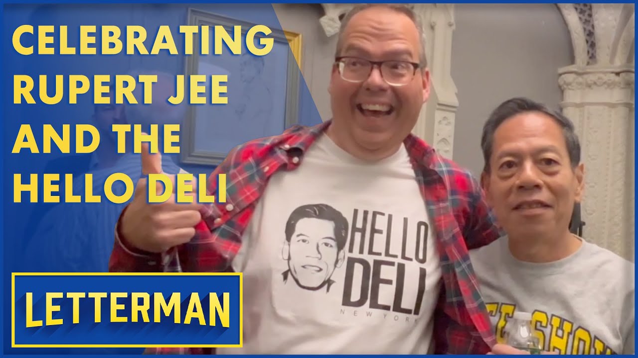 "Late Show" Celebrates The Hello Deli's Rupert Jee | Letterman - YouTube