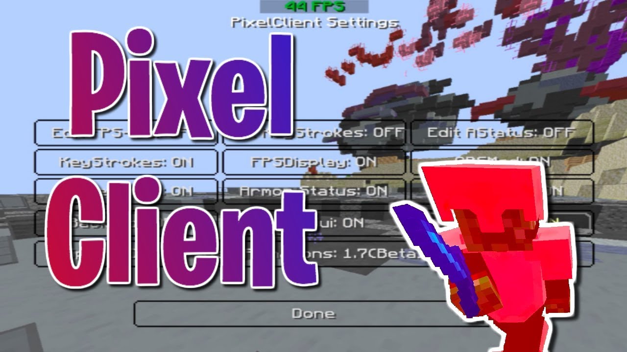 Playing on Pixel Client in Minecraft!!! | Hypixel Skywars - YouTube