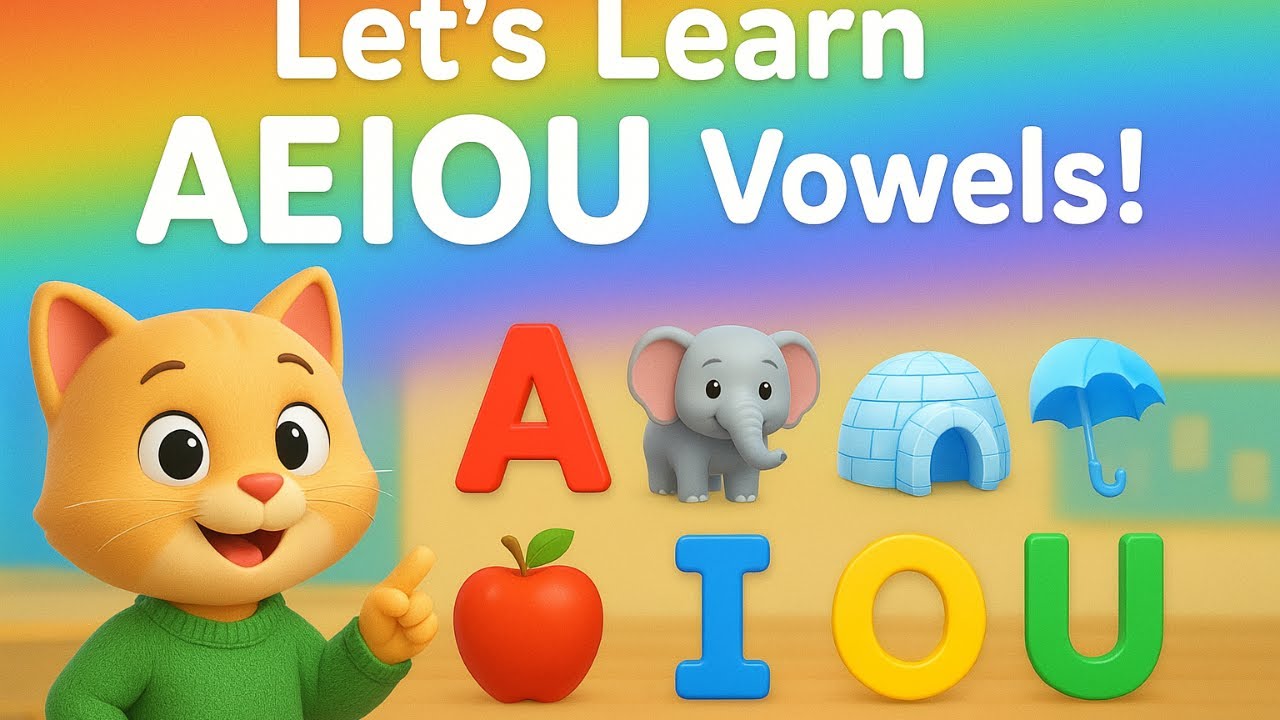 AEIOU Vowel Song for Kids | Fun ABC Phonics Song | Learn English Vowel ...