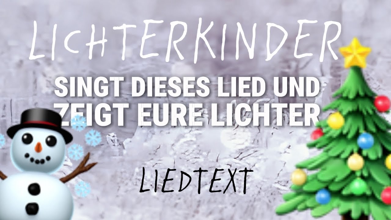 Lichterkinder singen zur Weihnacht - Songtext Liedtext Lyrics Text ...