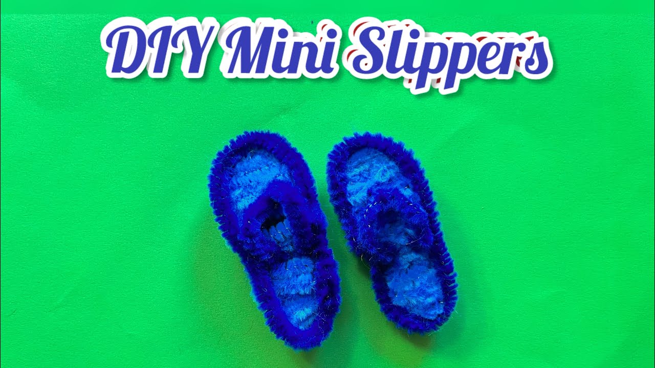 DIY Mini Slippers with Pipe Cleaners|Easy Pipe Cleaner Flip Flops🩴 ...