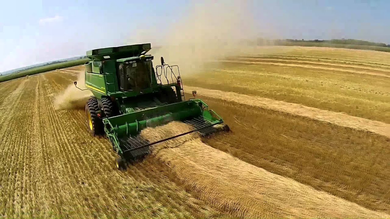 Fall Rye Combining 2014 - YouTube