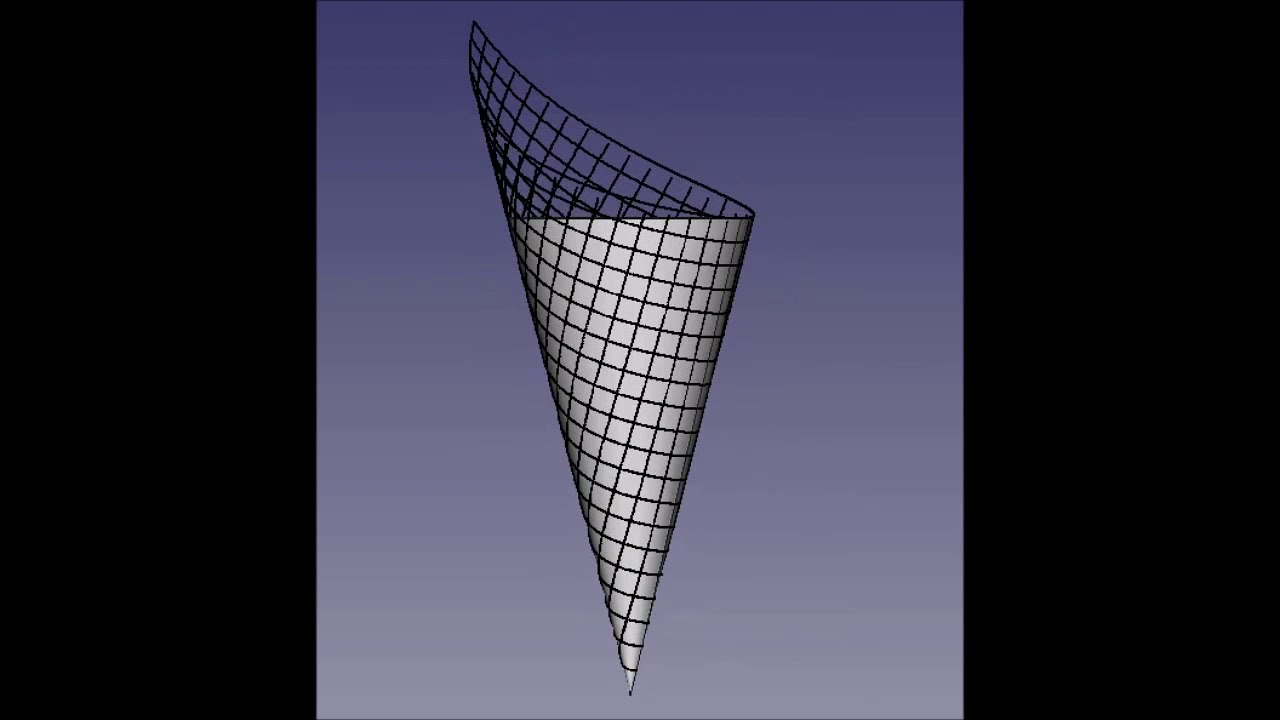 Geodesics on a Cone. - YouTube