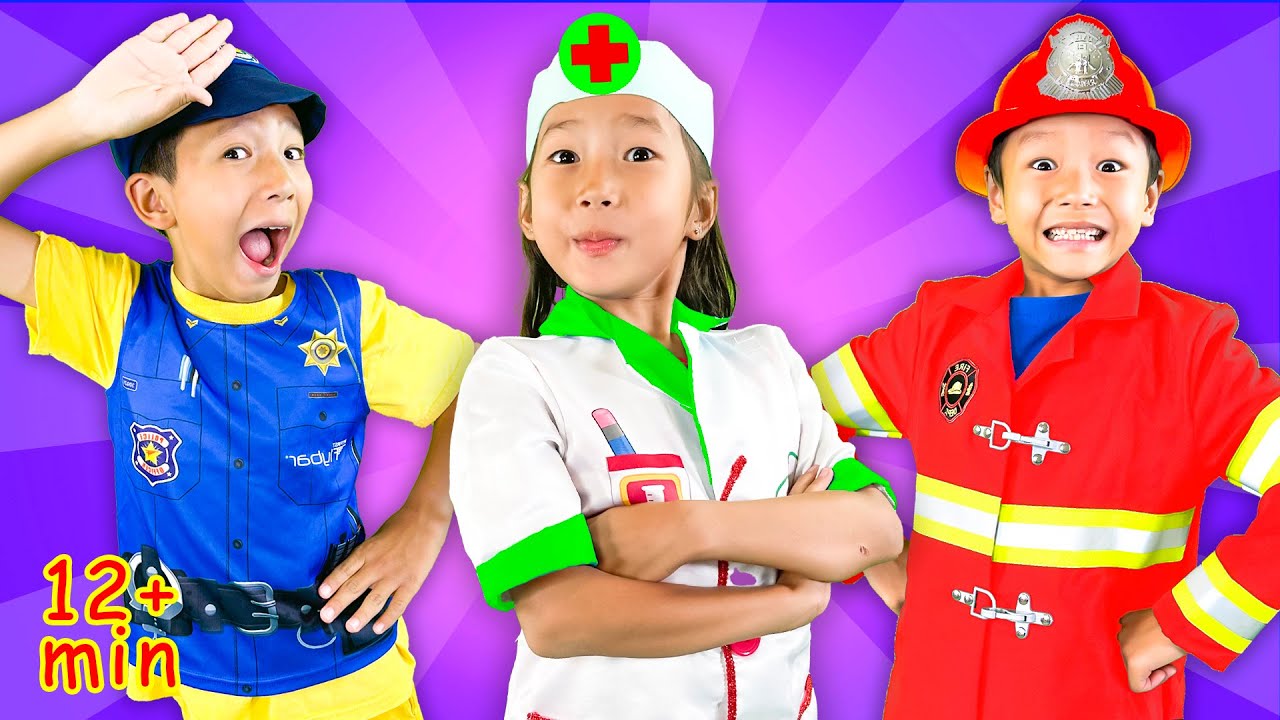 The Rescue Team Job + Dino Dino Go Away! Collection | Kids Songs and ...