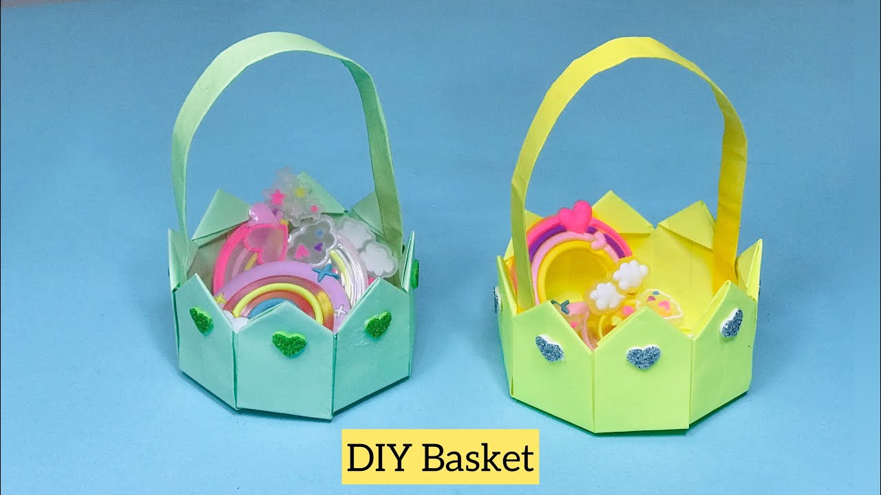 Mini Basket Craft |Basket making for beginners #craftyhoorab # ...