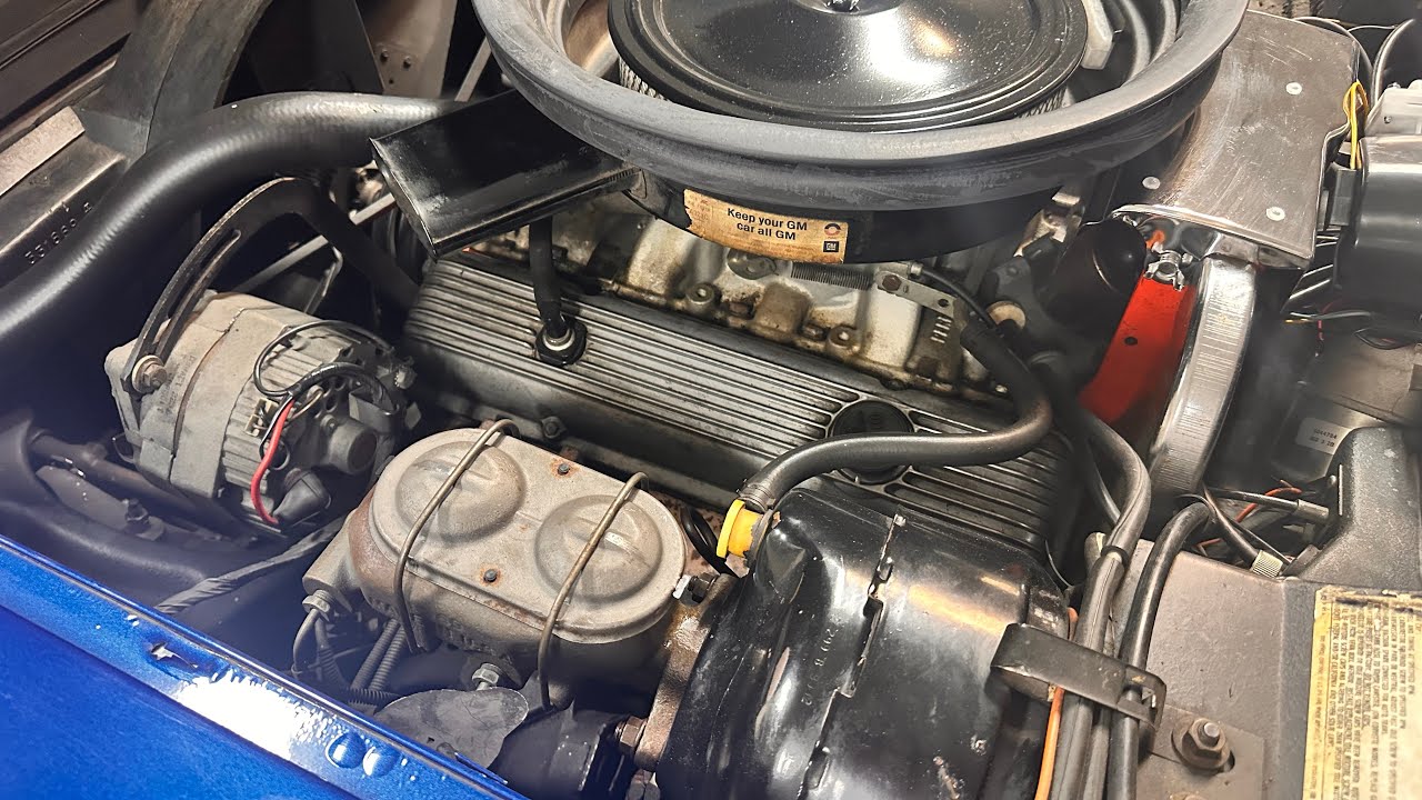 C3 Corvette 350 SBC tapping head threads for intake manifold install ...